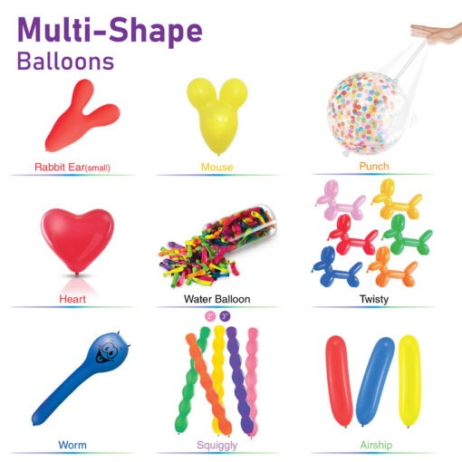 MULTI-SHAPE BALLOONS – PartyDragon